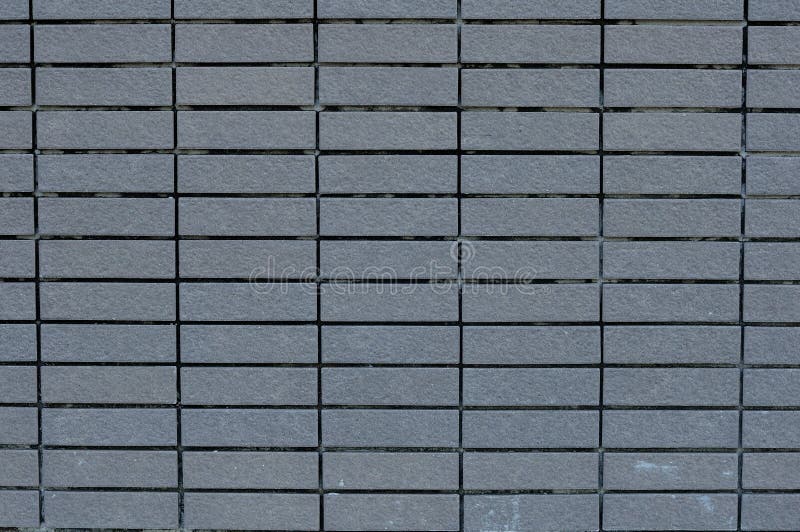 Square Bricks Wall in Cinereous Color Stock Image - Image of room ...