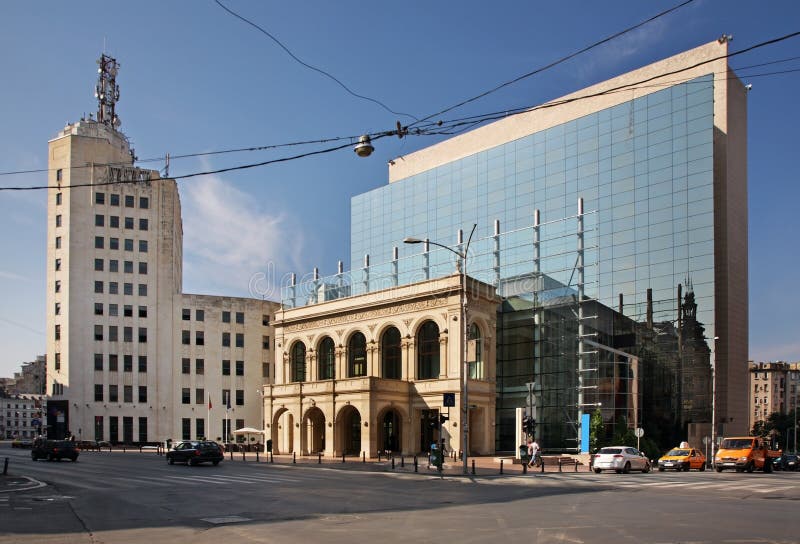 Bucharest Old Town - Romania Stock Photo - Image of sunny, cityscape ...