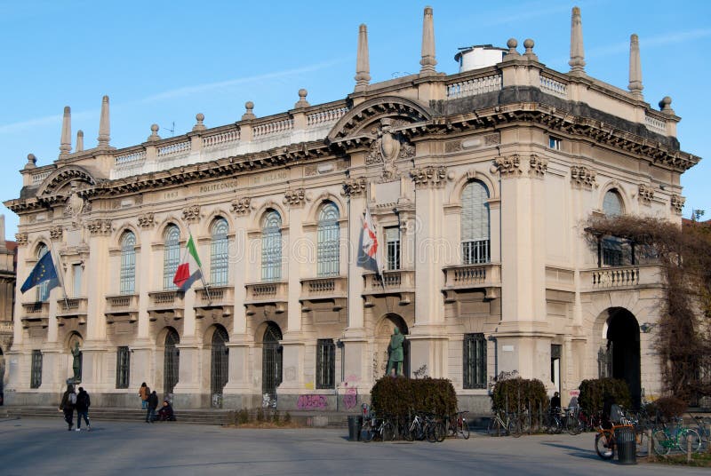 Square with the Building of the University of the Polytechnic Stock ...