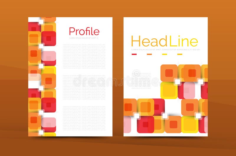 Square Business Abstract Background, Corporate Print Template Stock ...