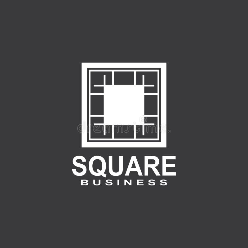 Square Business Icon and Symbol Template Stock Illustration ...