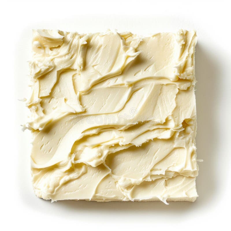 Square of Butter with Swirled Texture. Generative Ai Stock Illustration ...