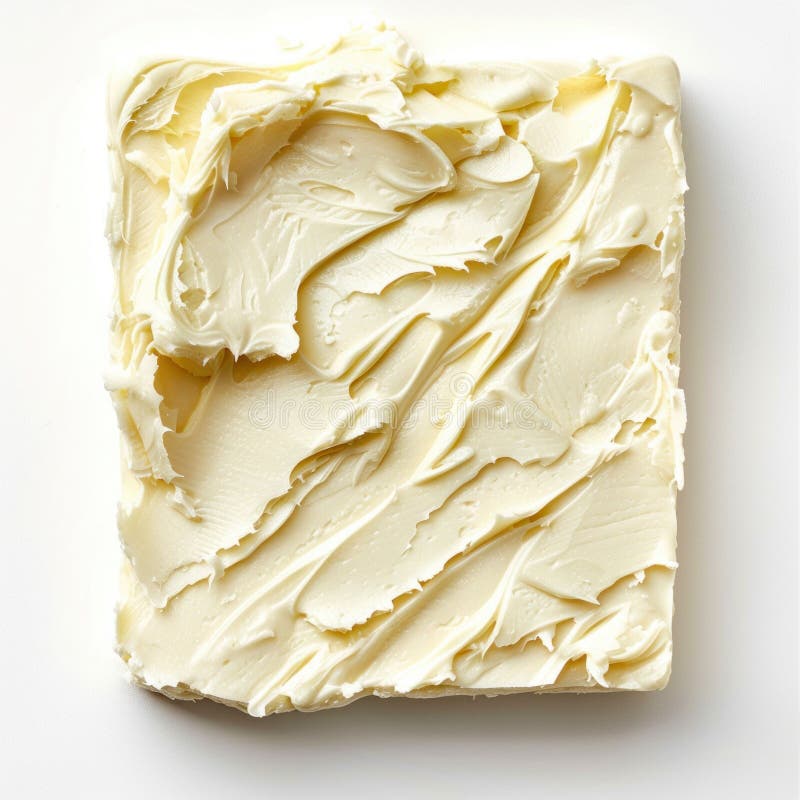 Square of Butter with Swirled Texture. Generative Ai Stock Illustration ...