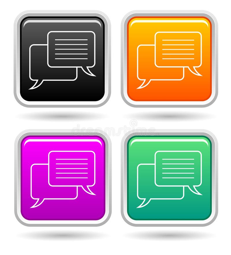 Square button stock vector. Illustration of symbol, button - 11969371