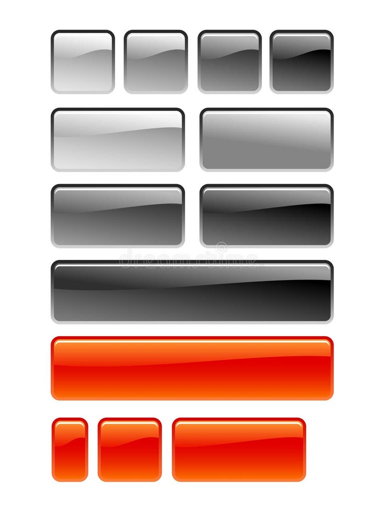 Black Square Web Button Stock Illustrations – 39,011 Black Square Web ...