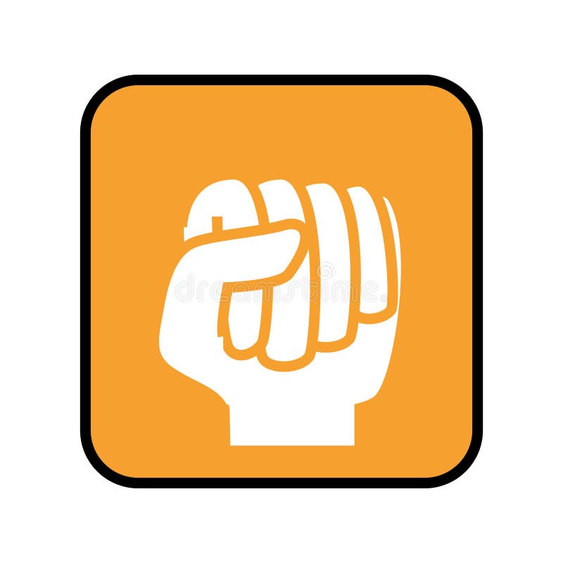 Closed fist stock illustration. Illustration of communication - 16302526
