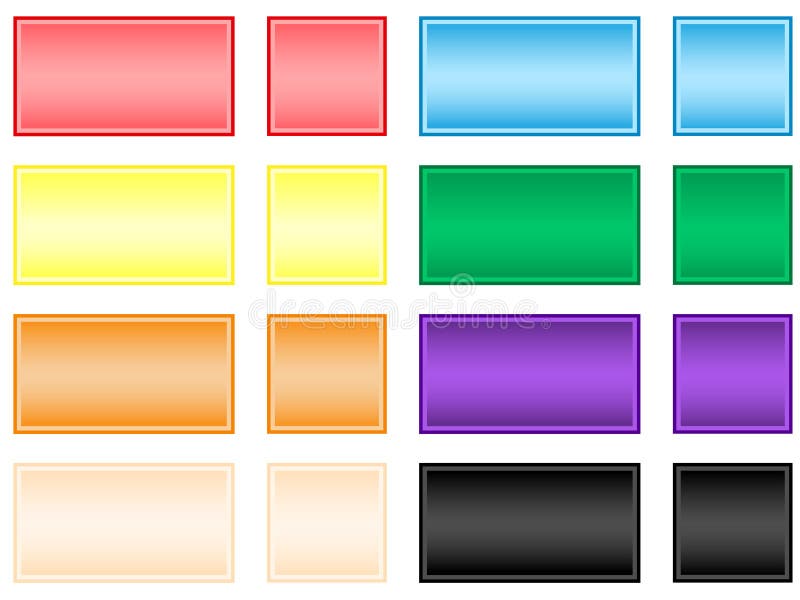 Square buttons stock vector. Illustration of graphic, icon - 4101139