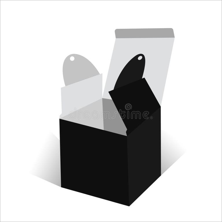 Square Cake Box Die Line Template, Vector Design Stock Vector ...