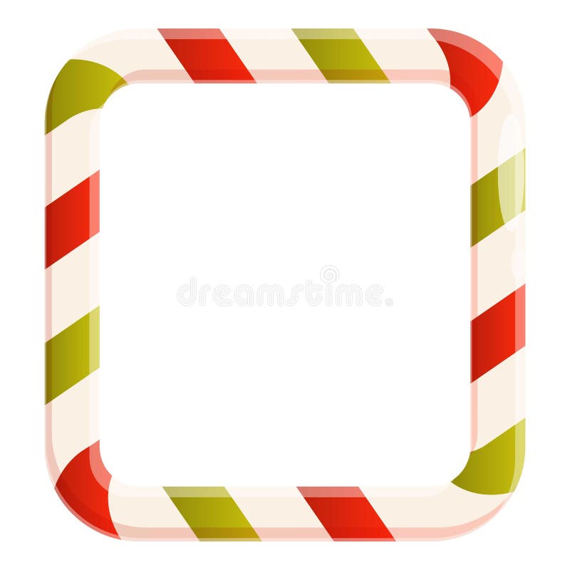 Square Candy Cane Border Framing Empty Space Stock Vector ...