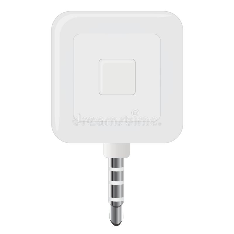 Square card reader stock vector. Illustration of card - 63473343