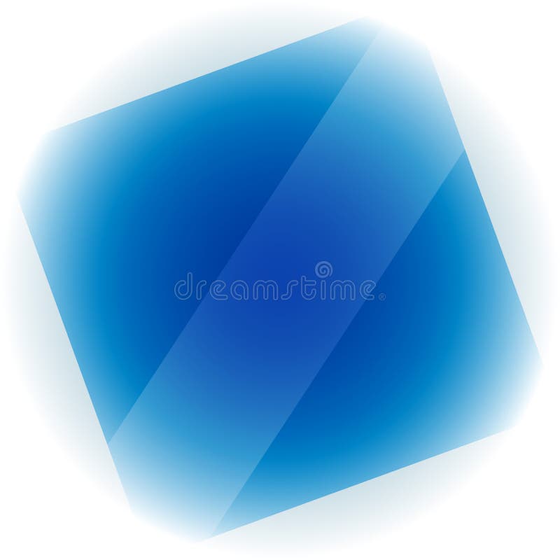 Square Card with Rounded Corners in Sky Blue Color Stock Vector ...