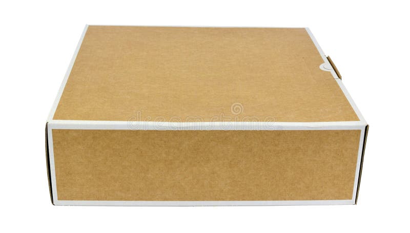 Square cardboard box stock photo. Image of order, fragile - 106968752