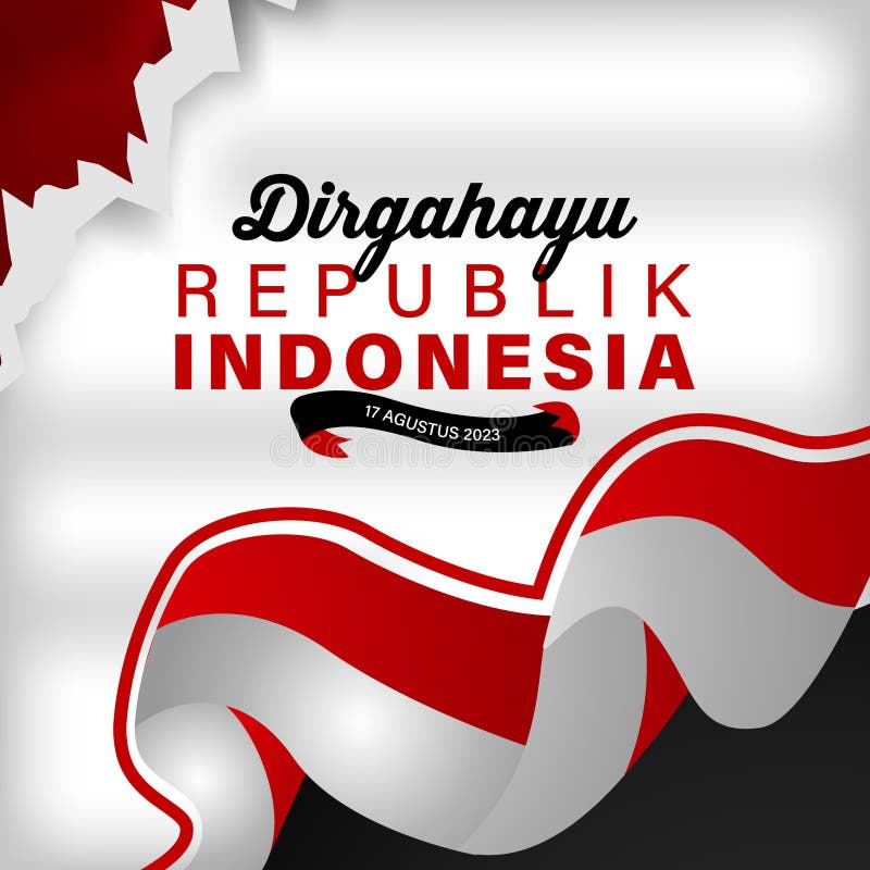 Square Celebration of Indonesia Independence Day Greeting Banner Design ...