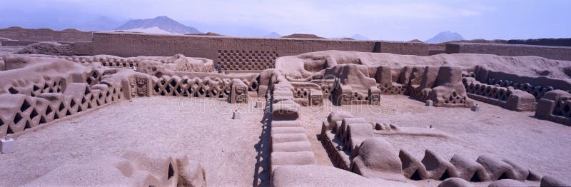Square in the Center of Ruins in Chan Chan, North Peru Stock Image ...