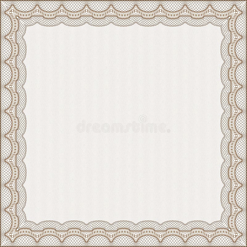 Square certificate frame stock vector. Illustration of artistic - 36439240