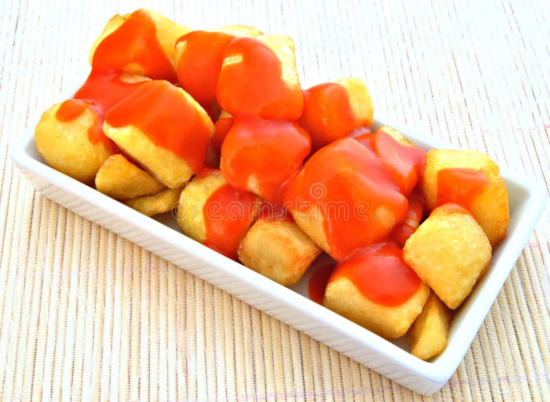 Square chips with ketchup stock photo. Image of collectibles - 20656872