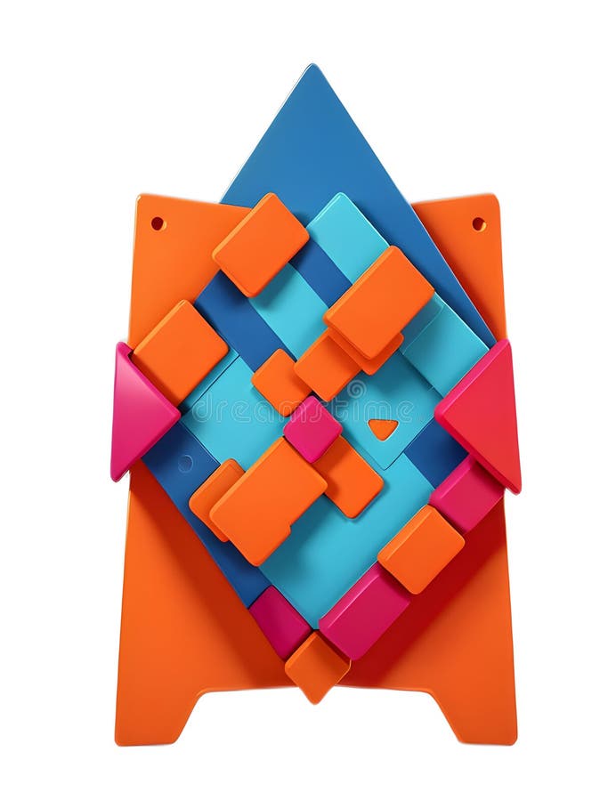 Multicoloured Geometric Figures Stock Illustrations – 51 Multicoloured ...