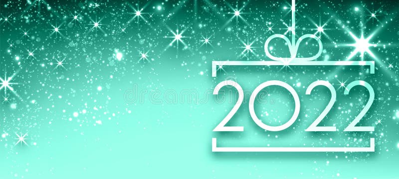 2022 Square Christmas Tree Toy Bokeh Background Stock Vector ...