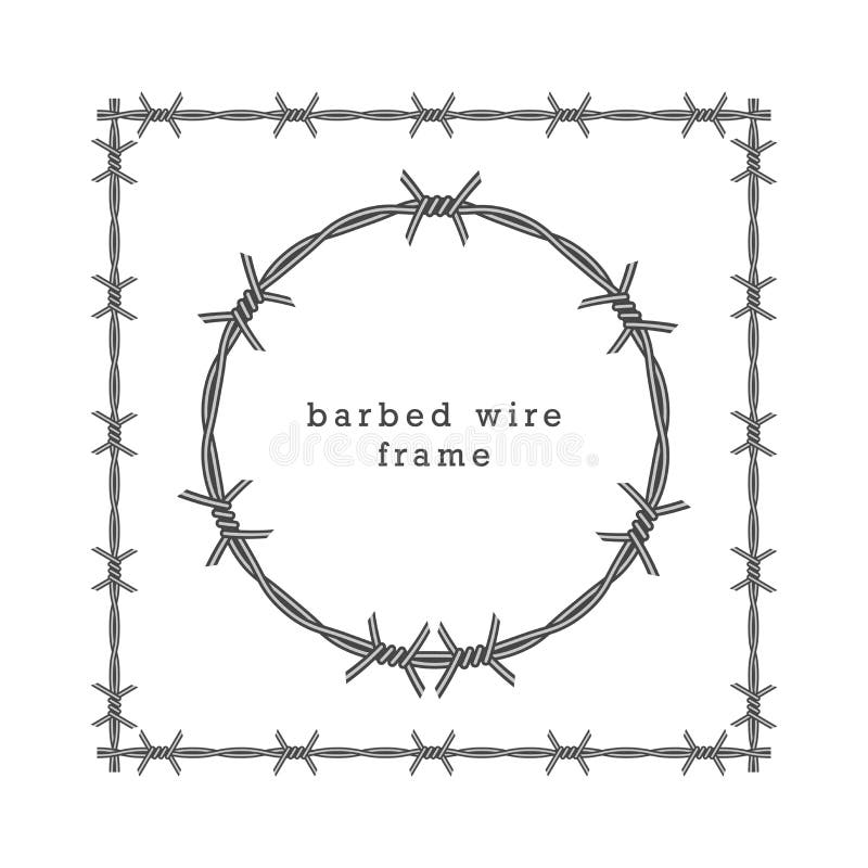 Barbed Wire Vector Font, Type, Alphabet Stock Vector - Illustration of ...