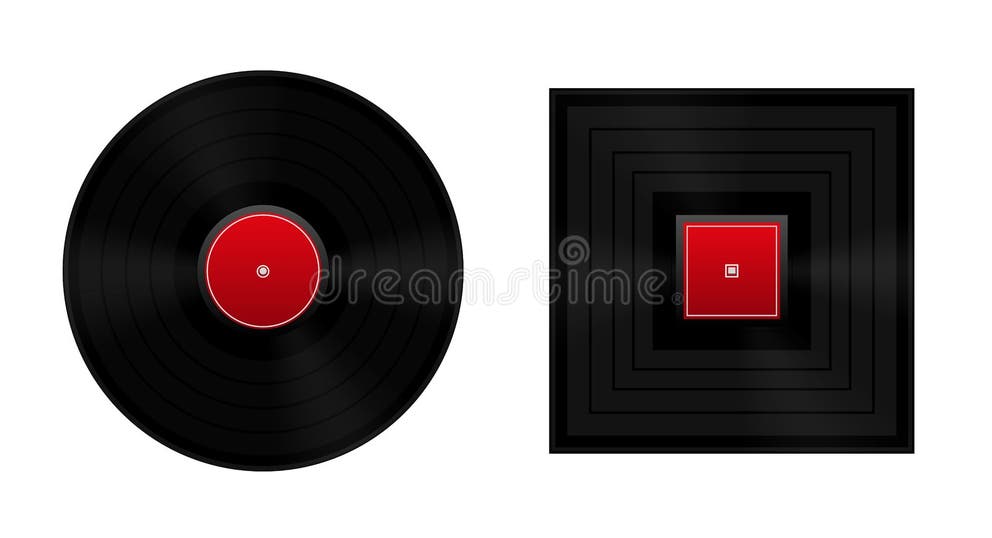 Square the Circle Vinyl Record Stock Vector - Illustration of ...
