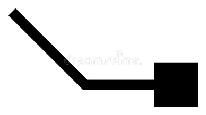 Square Circuit Link Raster Icon Flat Illustration Stock Illustration ...