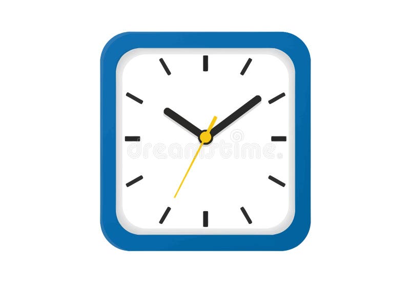 Square clock clipart. stock photo. Illustration of square - 360149516