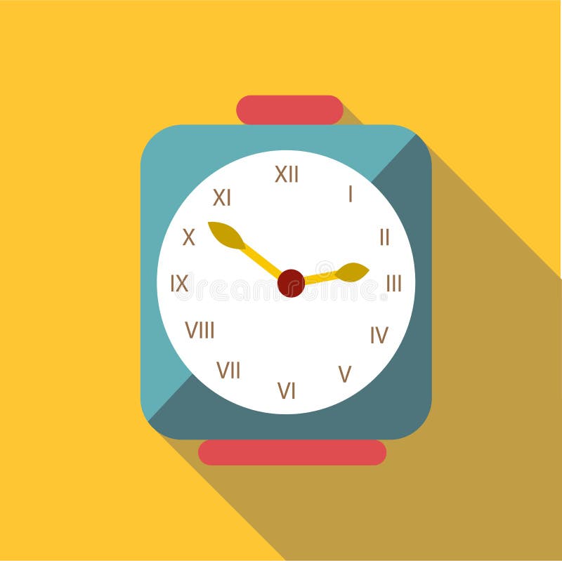 Square Clock Isometric Icon Stock Vector - Illustration of background ...