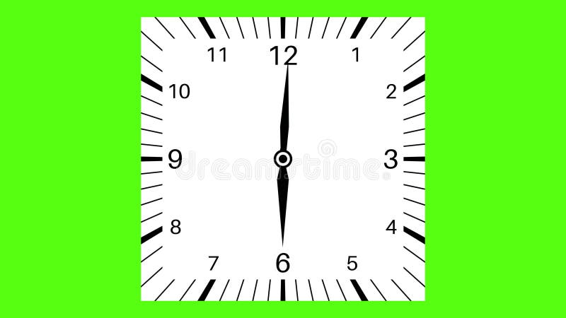 Square Clock Timer Counts Down 44 Seconds, Countdown, Graphics, Alpha ...