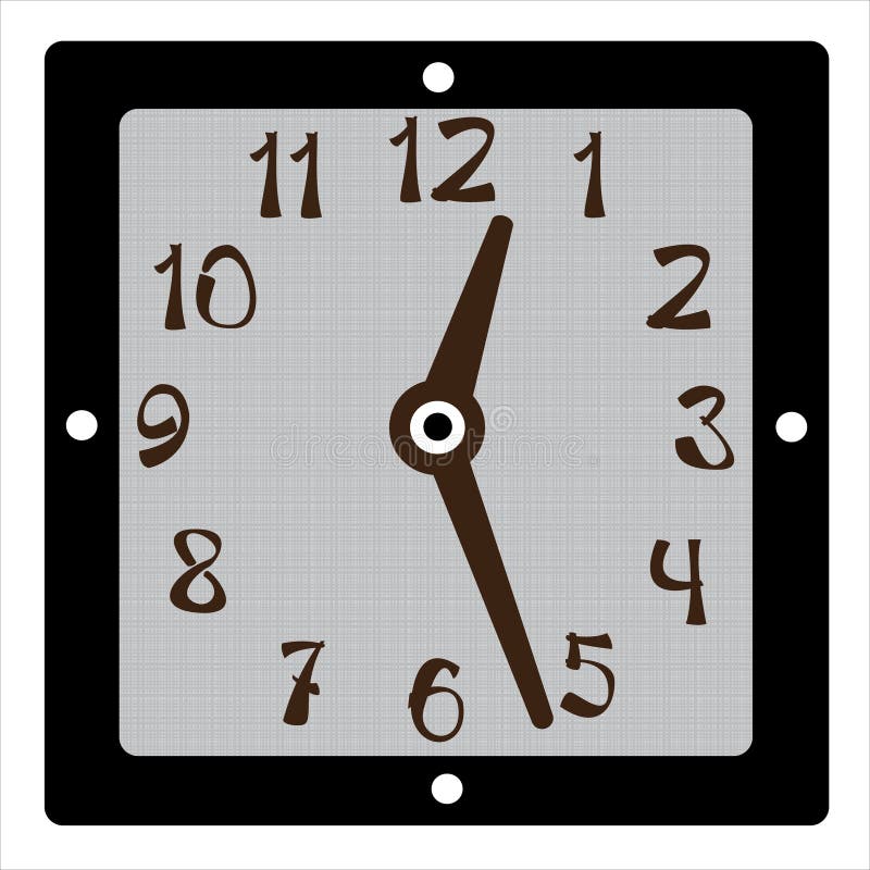 Square Clock Icon, Cartoon Style Stock Vector - Illustration of blog ...