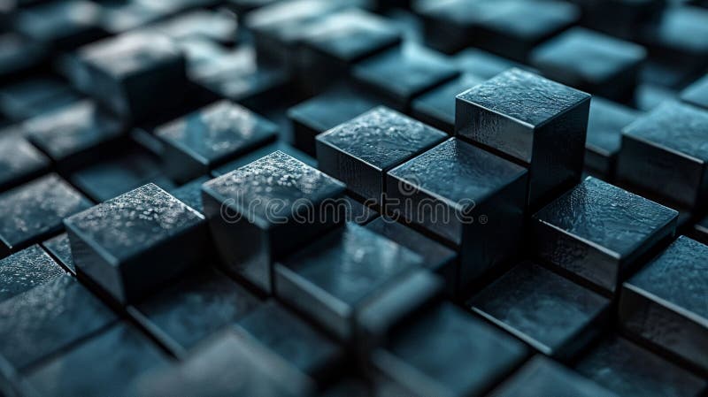 Square Close-up of a 3D Random Math Number Pattern Stock Illustration ...