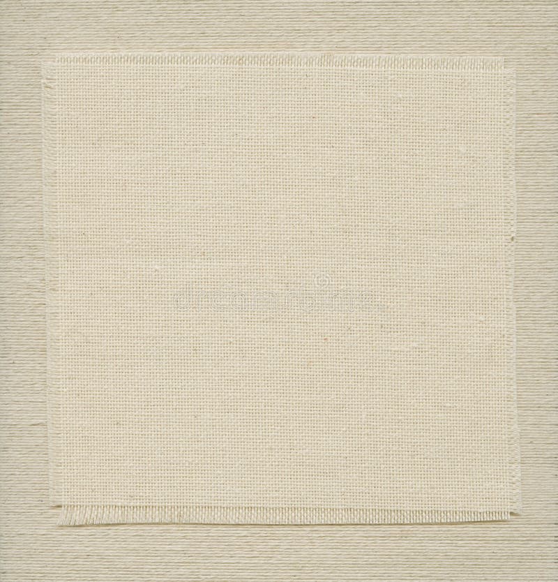 Square Cloth Napkin on Beige Fabric Stock Image - Image of piece ...