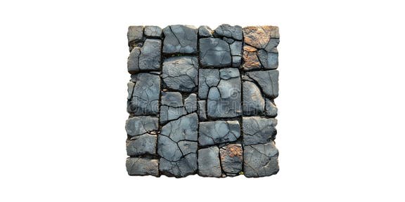 Square Cobblestone Pavement Texture. Rustic Stone Pathway Design for ...