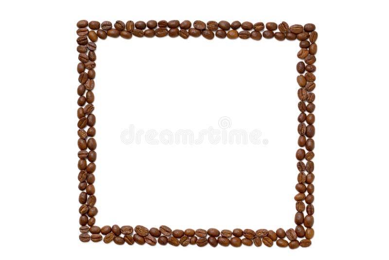 Square coffee frame. stock image. Image of framing, roasted - 2571645