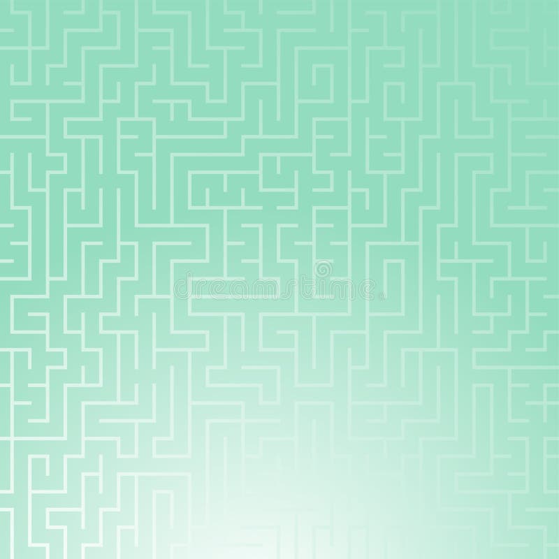 Square Color Maze Pattern. Simple Flat Vector Illustration Stock Vector ...