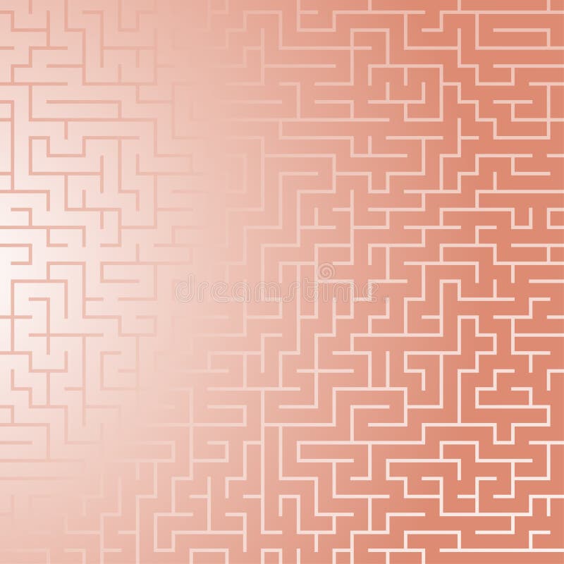 Square Color Maze Pattern. Simple Flat Vector Illustration Stock Vector ...