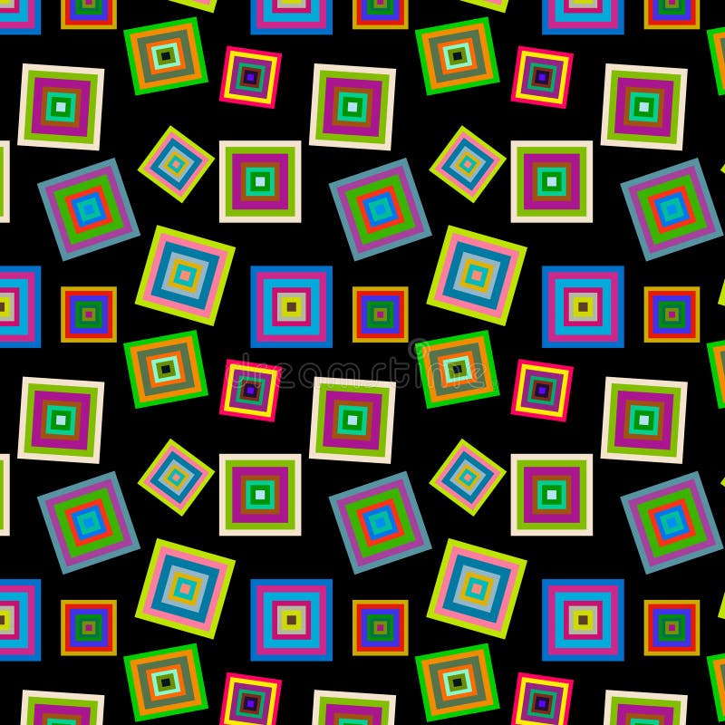 Square colorful pattern stock illustration. Illustration of rainbow ...
