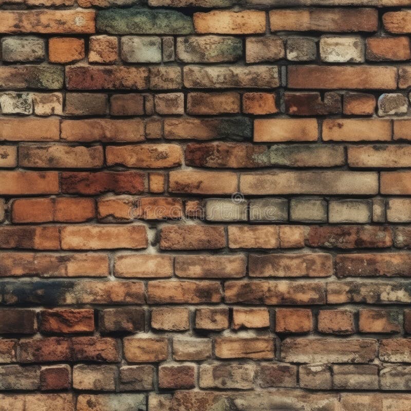 A Square Rustic Brick Wall Pattern Tile Stock Illustration ...