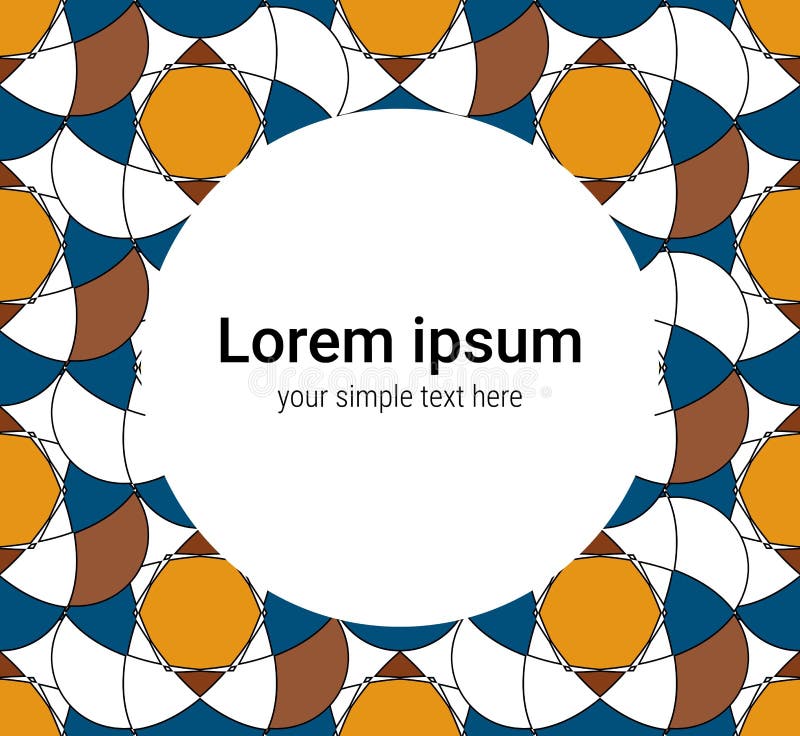 Square Colorful Template with a Blank Space for Your Text. Contrast ...