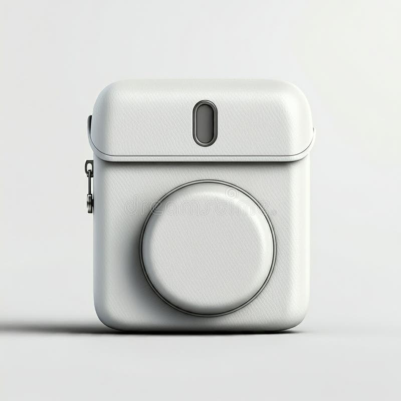 Square, Compact Camera with Rounded Edges, Featuring a Minimalist ...