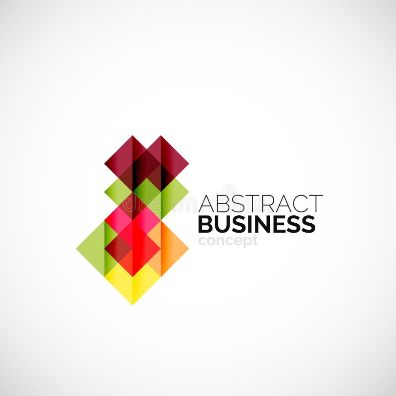 Square Concept, Company Logo Design Element Stock Vector - Illustration ...