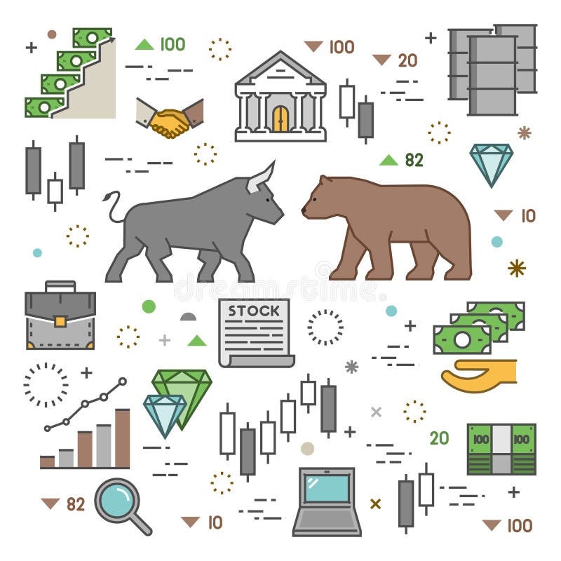 Bear Market stock vector. Illustration of real, cash, quote - 2234777