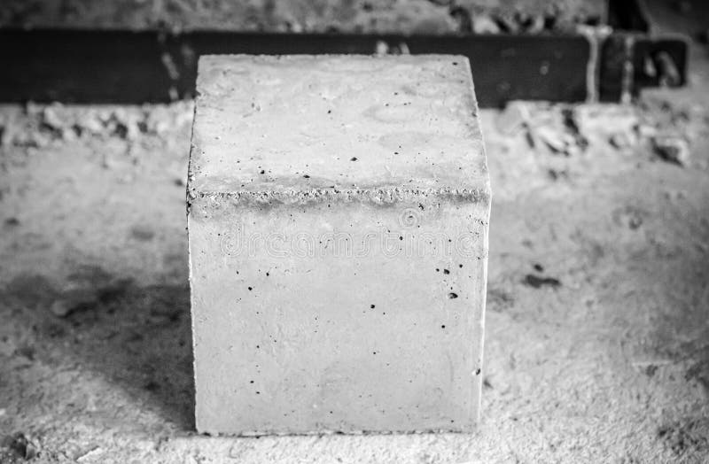 Square Concrete Block Cubes for Concrete Strength Testing Stock Image ...
