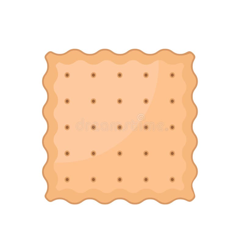 Cracker Biscuit Icon, Cartoon Style Stock Vector - Illustration of ...