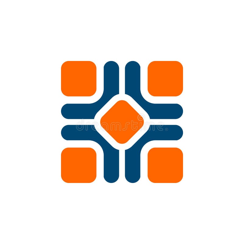 Square Cross Inside Pattern Vector Illustration Design. Vector EPS 10 ...