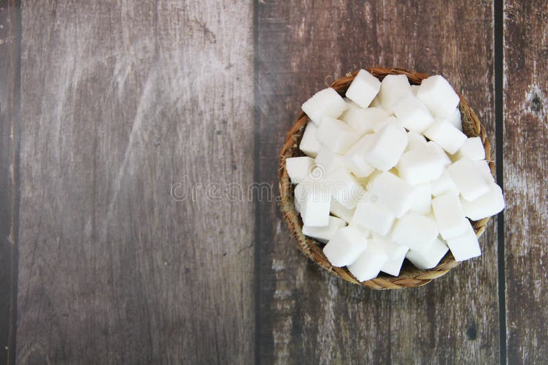 Square Cubes of White Refined Sugar Stock Image - Image of purity ...