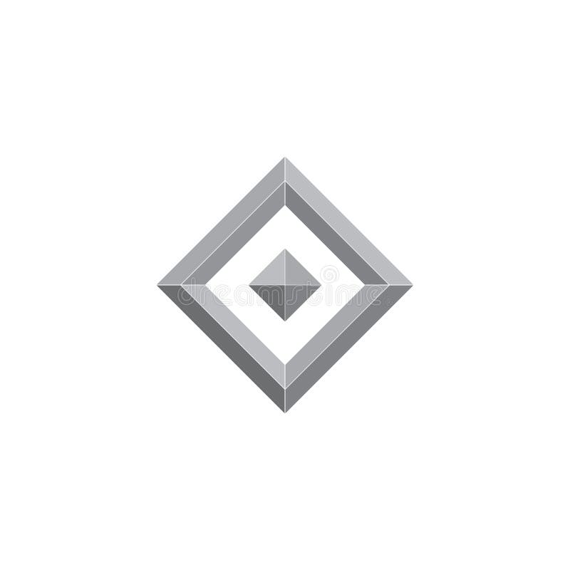 Square 3d Gradient Symbol Decoration Logo Vector Stock Vector ...