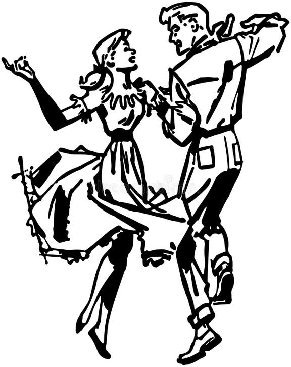 Square Dance Couples Stock Illustrations – 17 Square Dance Couples ...