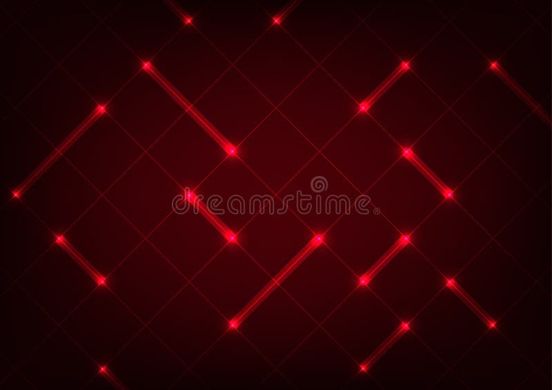 Square Dark Red Tech Light Line Pattern Background Stock Vector - Illustration of lunar ...