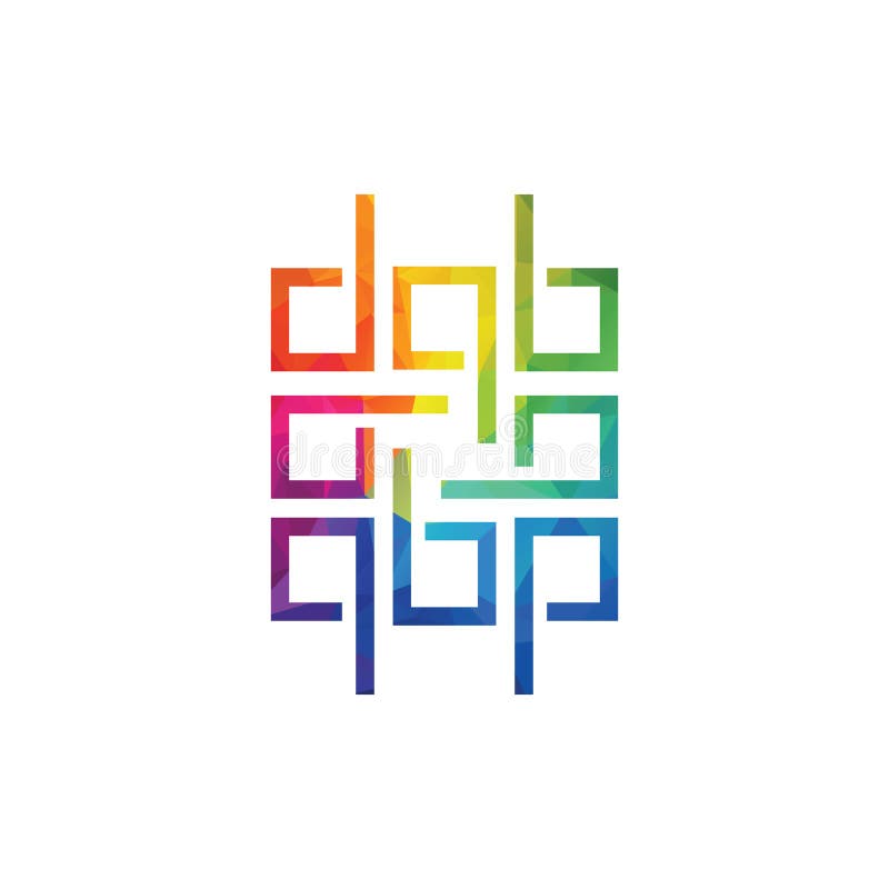 Square Decorative Color Corporate Identity Design Element. Stock Vector ...