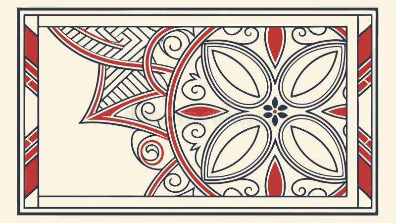 Square Decorative Panel with Intricate Geometric and Floral Pattern ...